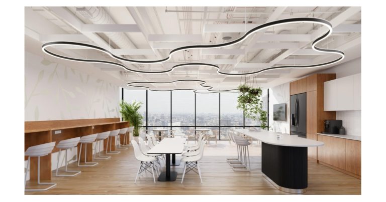 Micro Squiggle Suspended Continuous Lighting System Displays Fluid ...